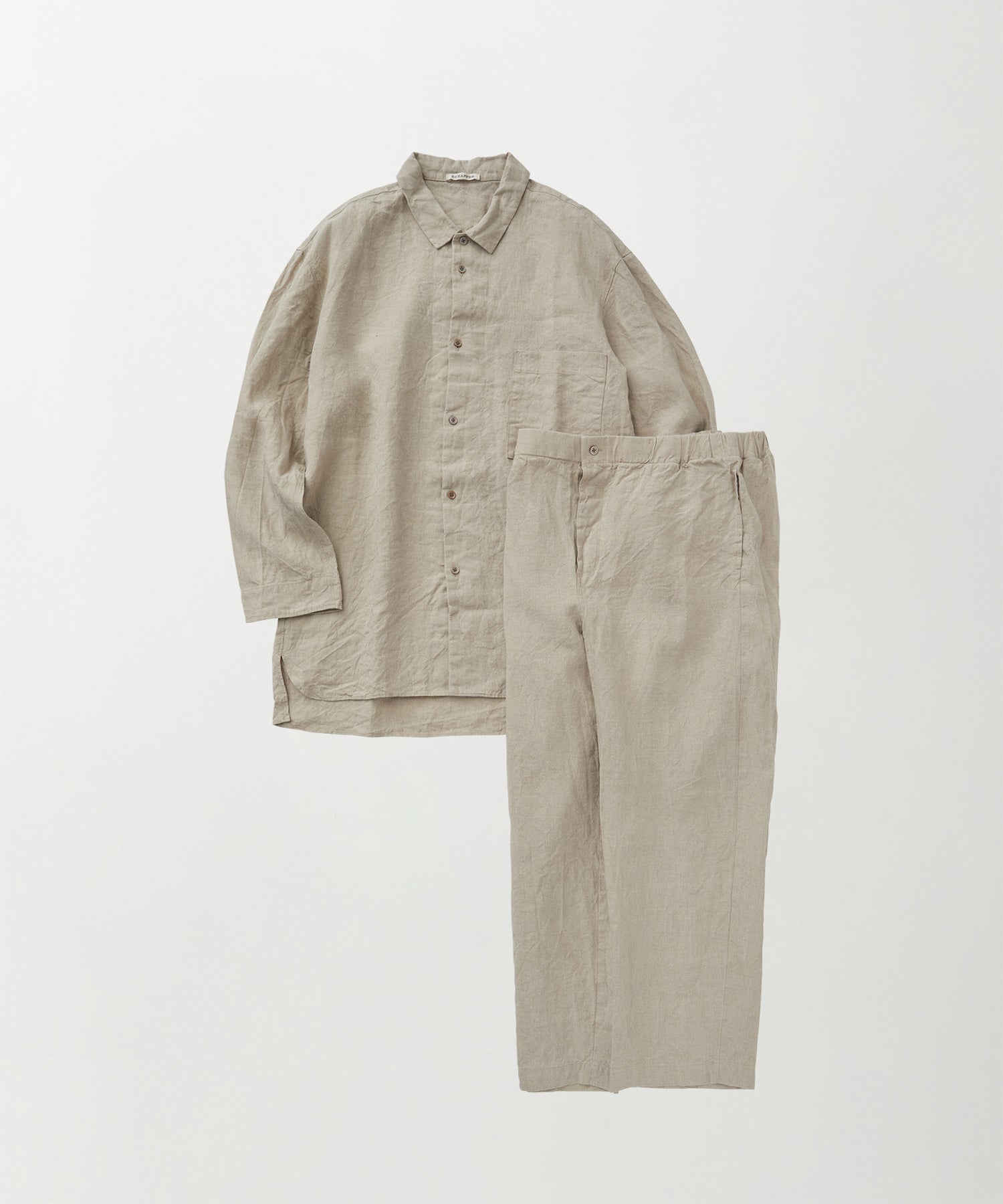 Raw smooth linen pajama – ÉCHAPPER | エシャペ